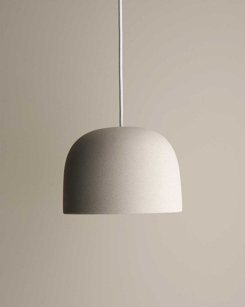 Large Ceramic Pendant Bell Light / Stone | Pendants | navi By Centre