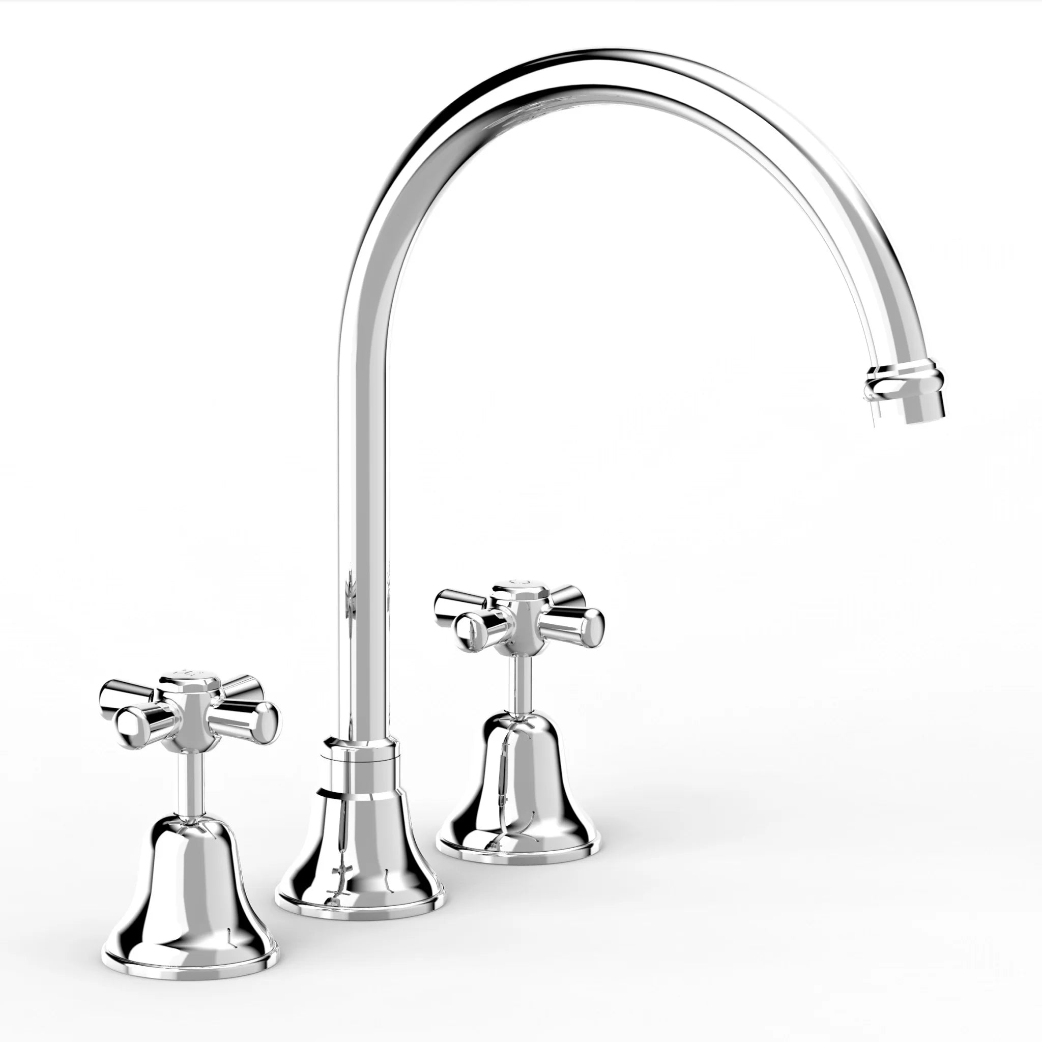 Cascade Spa Set, Hob Mounted, Cross | Bathroom | navi By Centre