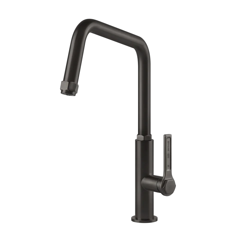 Officine Square Goose Neck Swivel Mixer | Gessi Kitchen Mixers | navi ...